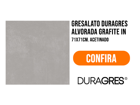 GRESALATO DURAGRES ALVORADA GRAFITE IN - Pisos e Acabamentos em Assis-SP