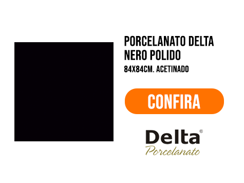 PORCELANATO DELTA NERO 84 POL - Pisos e Acabamentos em Assis-SP